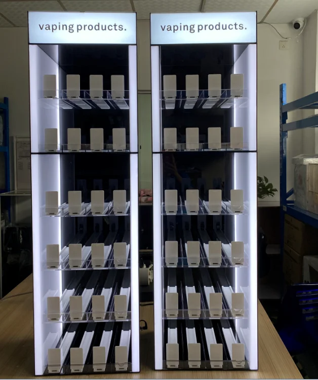 Tinya Customized Rgb Led Acrylic Tobacco Display Stand Retail Store ...