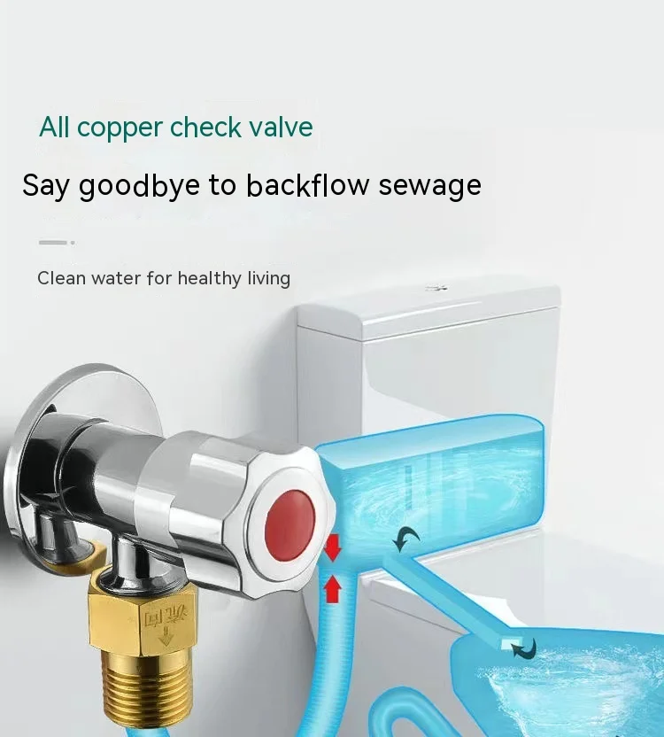Toilet Anti Backflow Check Valve With 4-inch Inner Thread,Direct Seat ...