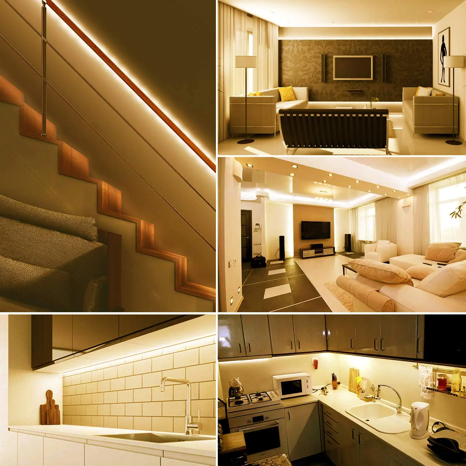 LED Bare Board Light Strip 220V Indoor Living Room Bedroom Hotel ...