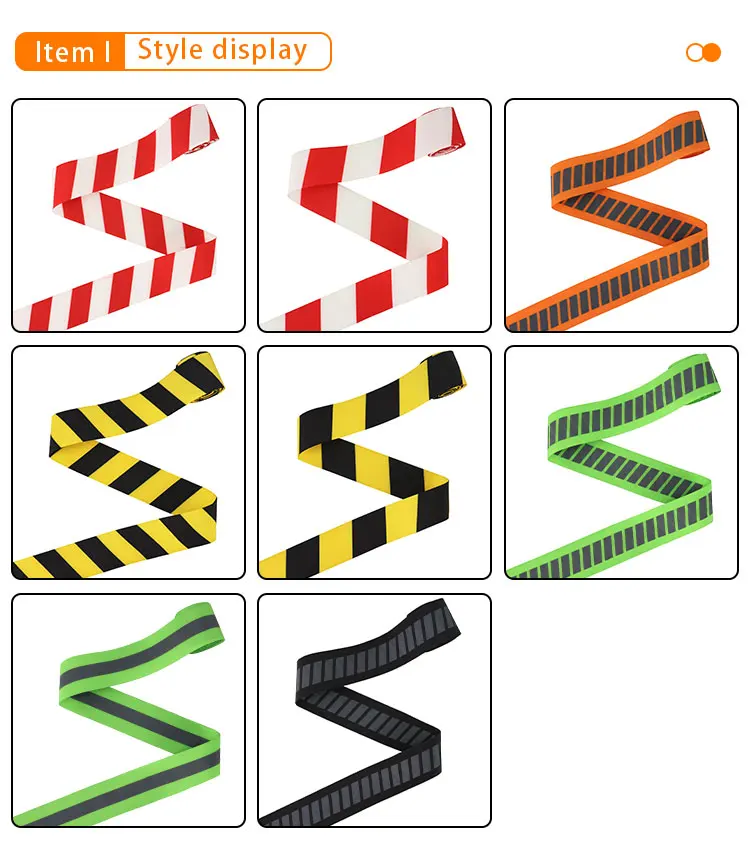 Midi High Visibility Reflective Caution Tape - Safety Webbing