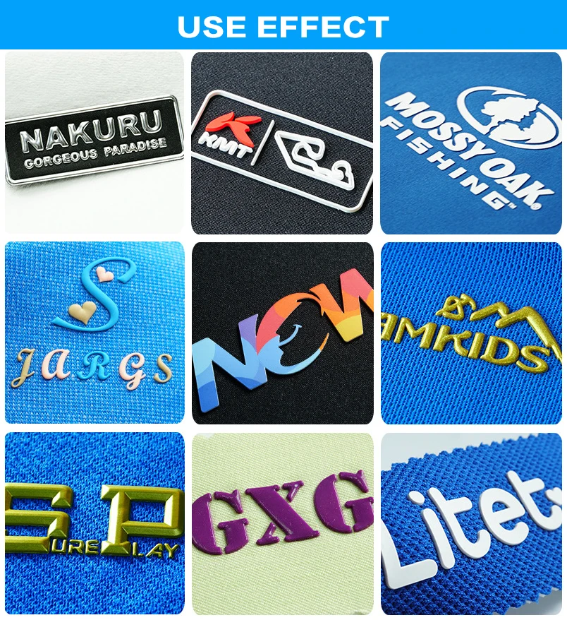 Custom Garment 3d Silicone Rubber Neck Logo Heat Transfers Iron On ...