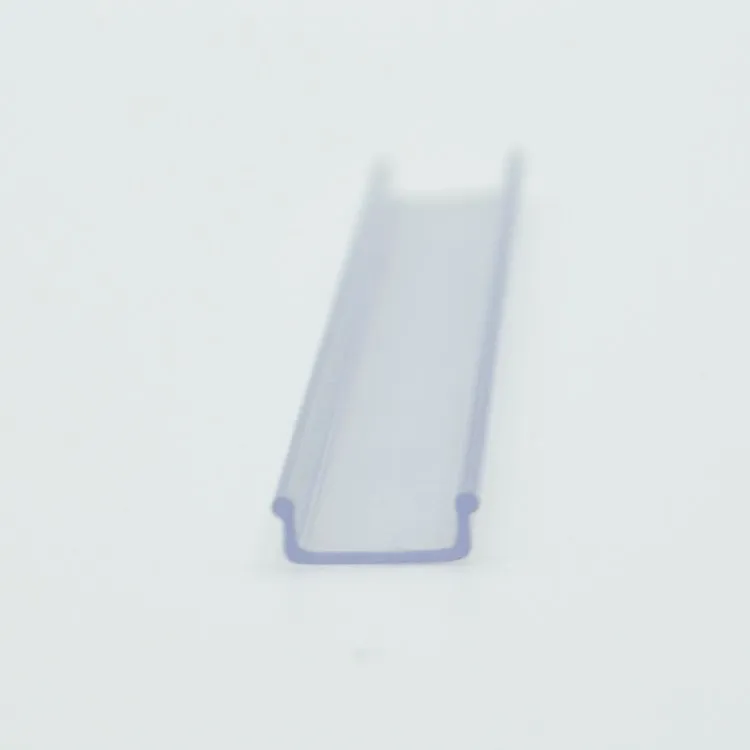 Transparent Label Strip PVC Plastic Extrusion Profile Plastic Strip U ...