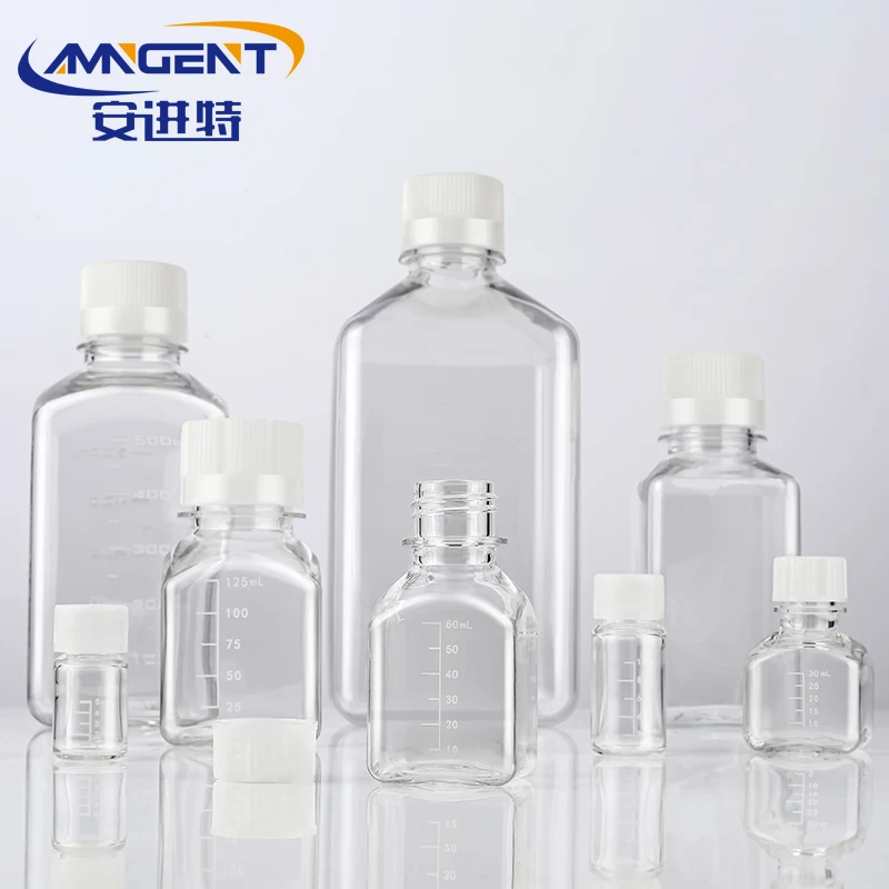 AMNGENT Samples Laboratory Reagent Bottles PET PETG Sterile