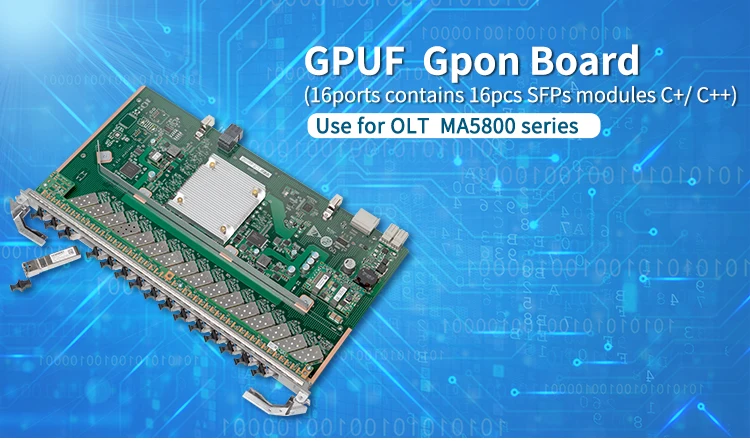 Gpuf 16 Puertos Cards Gpon Ma5800 Olt 16ports Gpuf C Sfp Service Board ...