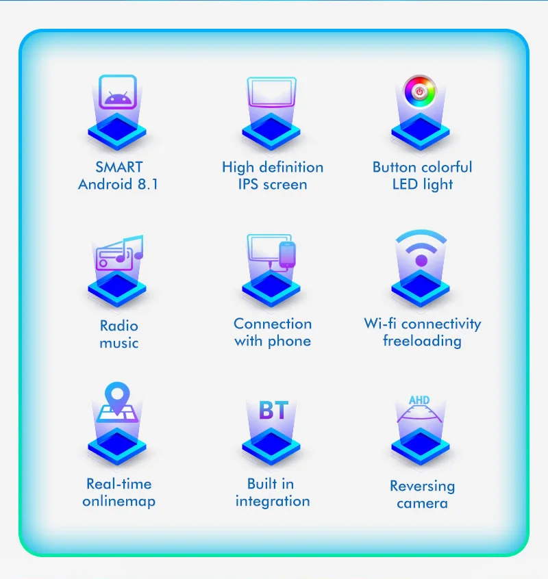 Ilnknu UIS8141E 2DIN Car Radio - 9 Inch Touch Screen Android