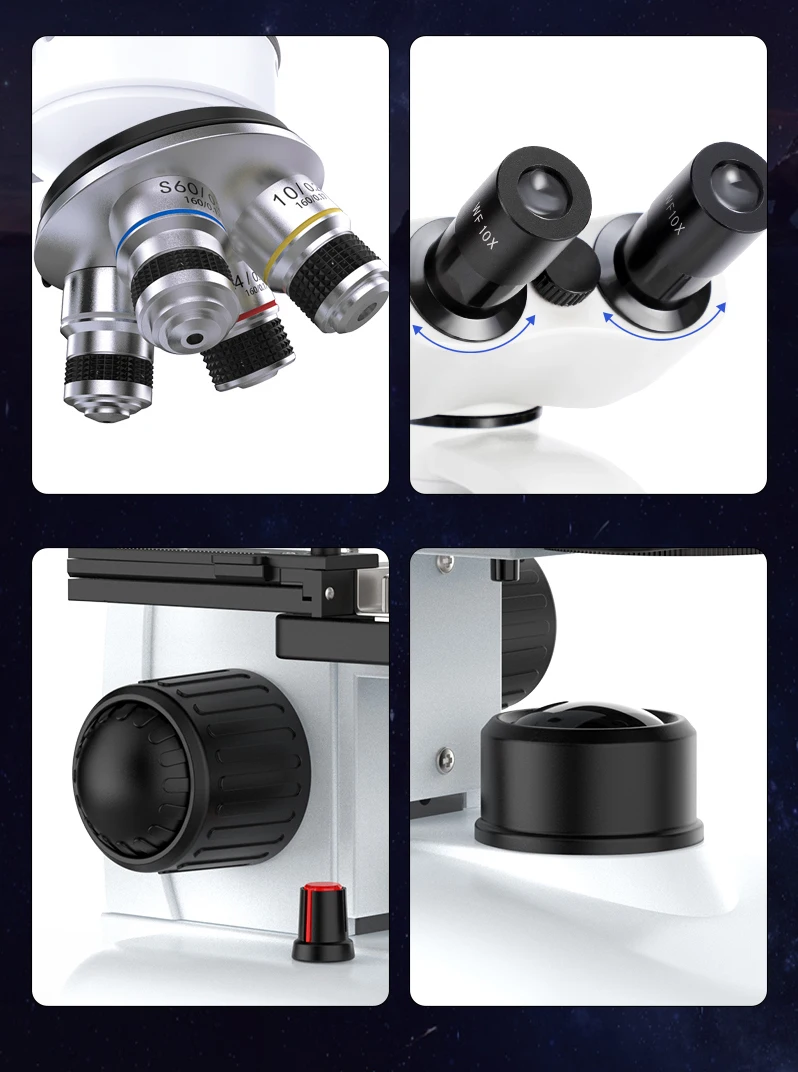 Top Selling 5000X Capillary LED Light Lab Microscope for Students