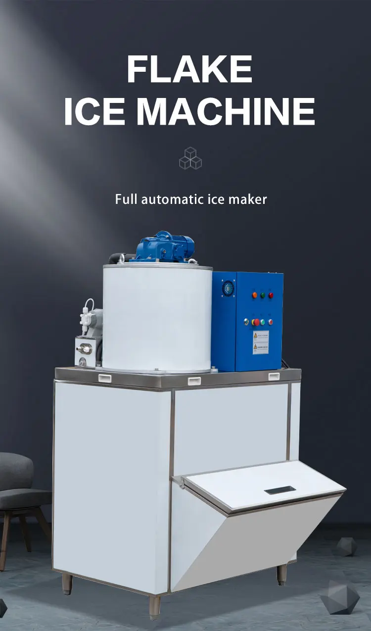Commerical Ice Maker Machine 300kg 500kg 1Ton Snow Flake Ice Machine ...