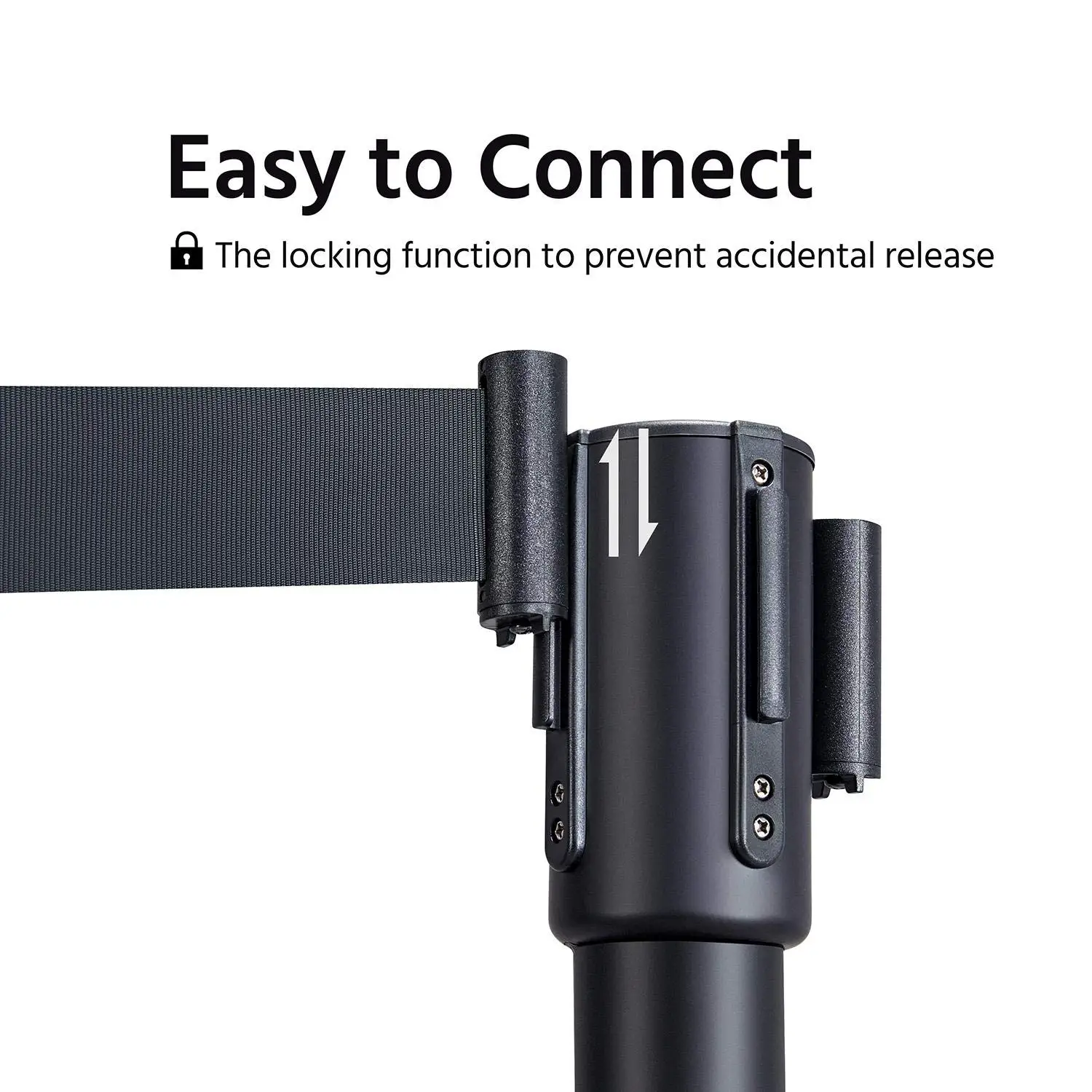 Stainless Steel Concrete Base Retractable Queue Stanchion Barrier ...