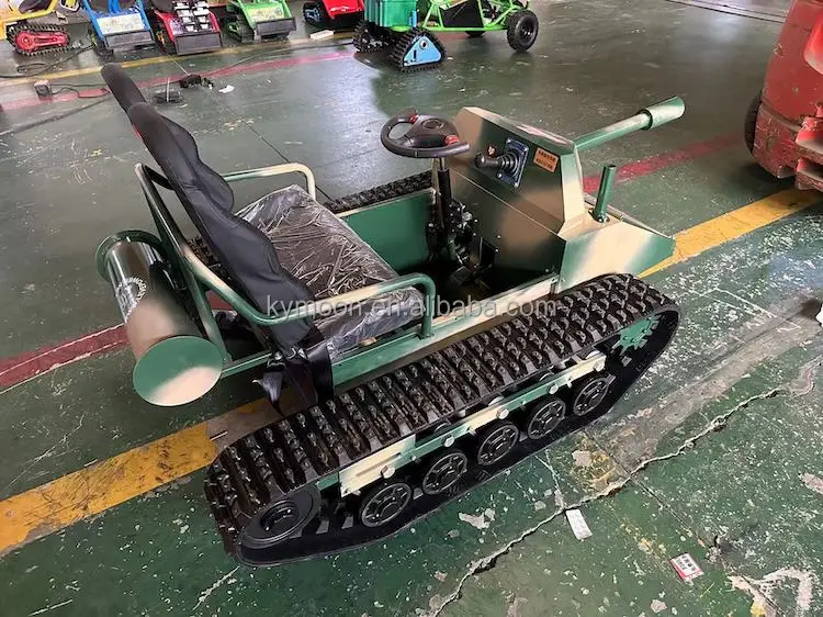 Rubber Tracked Undercarriage Platform Robot Tank Chassis Kit