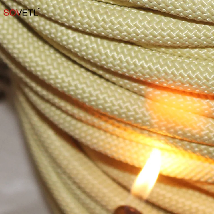 10mm 12mm 16mm 18mm 20mm Aramid Rope Strong Flame Retardant Customized ...