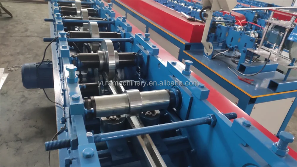 Guide Rail Roller Shutter Door Track Channel Roll Forming Machine - Buy Track Roll Forming ...