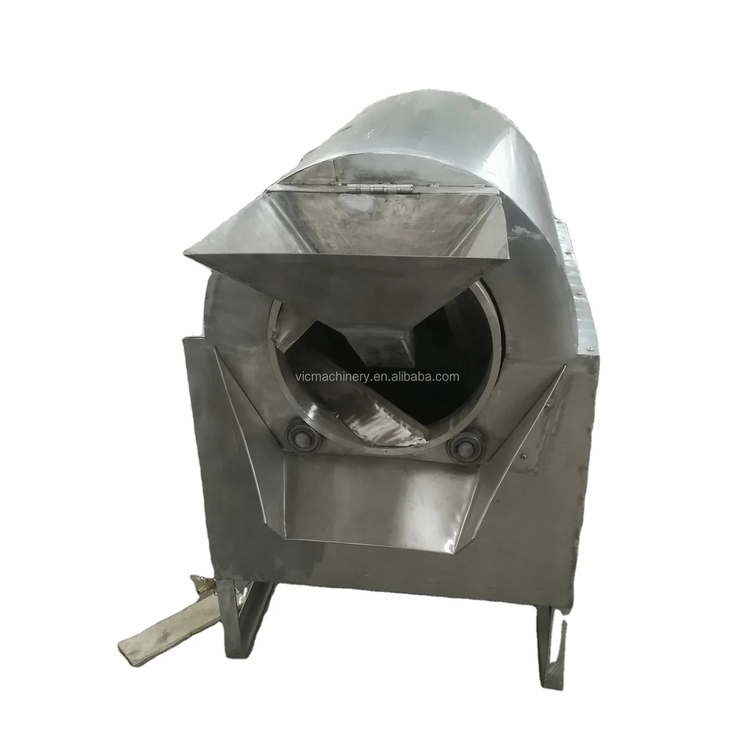 200kg/h Automatic Electric Heating Groundnut Roasting Machine Gas Type ...