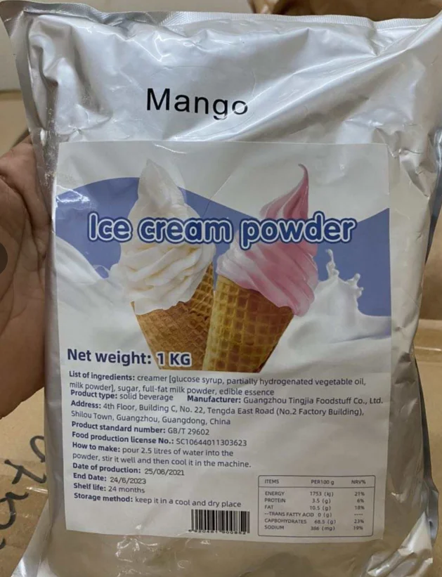 Momoyo Vanilla Ice Cream Powder Mixue Soft Diet Ice Cream