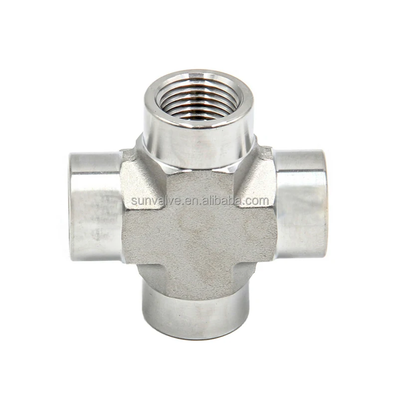 Stainless Steel 316 High Pressure Forged Fitting 1/2'' Npt Female Equal ...