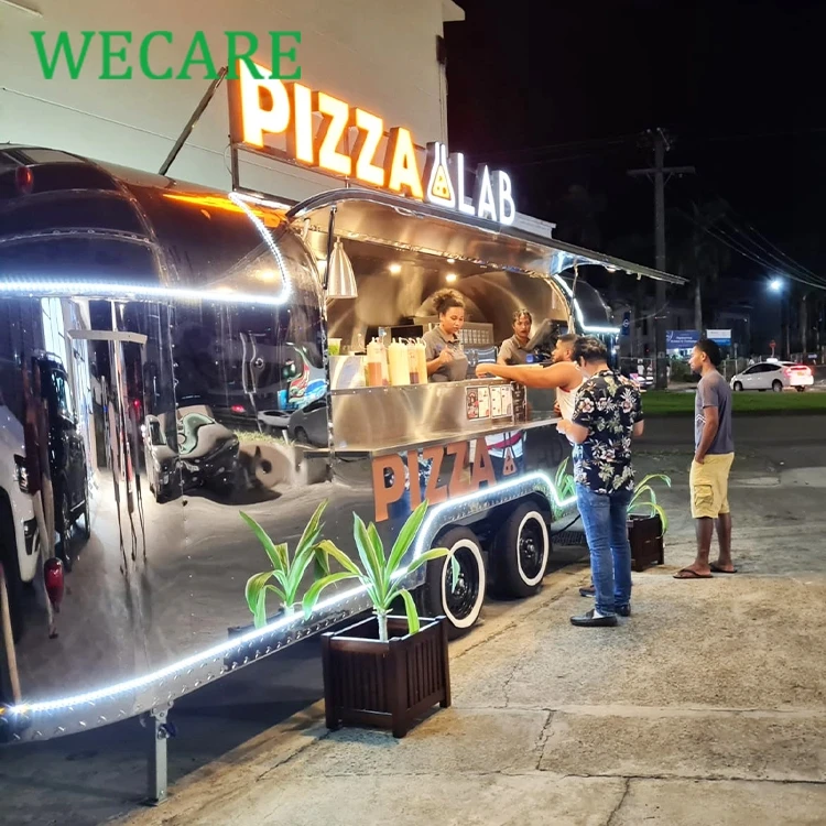 Wecare Mobile Pizza Truck Hotdog Remorque Foodtruck mobile BBQ Food Carts and Food Trailer with ...