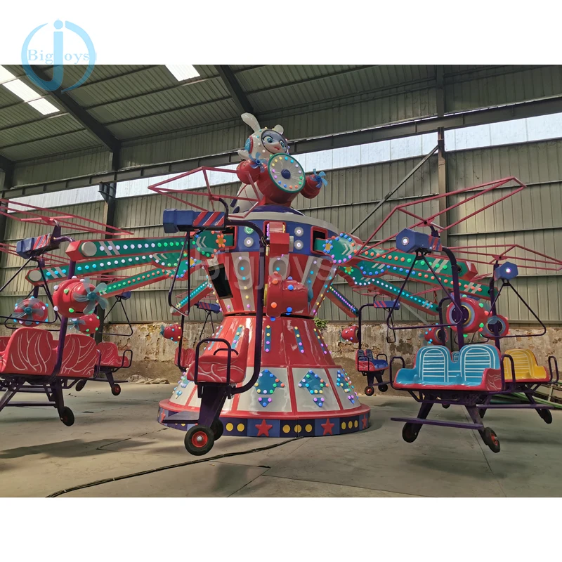 Commercial Theme Park Children Amusement Rides Flying Rabbit Rides ...