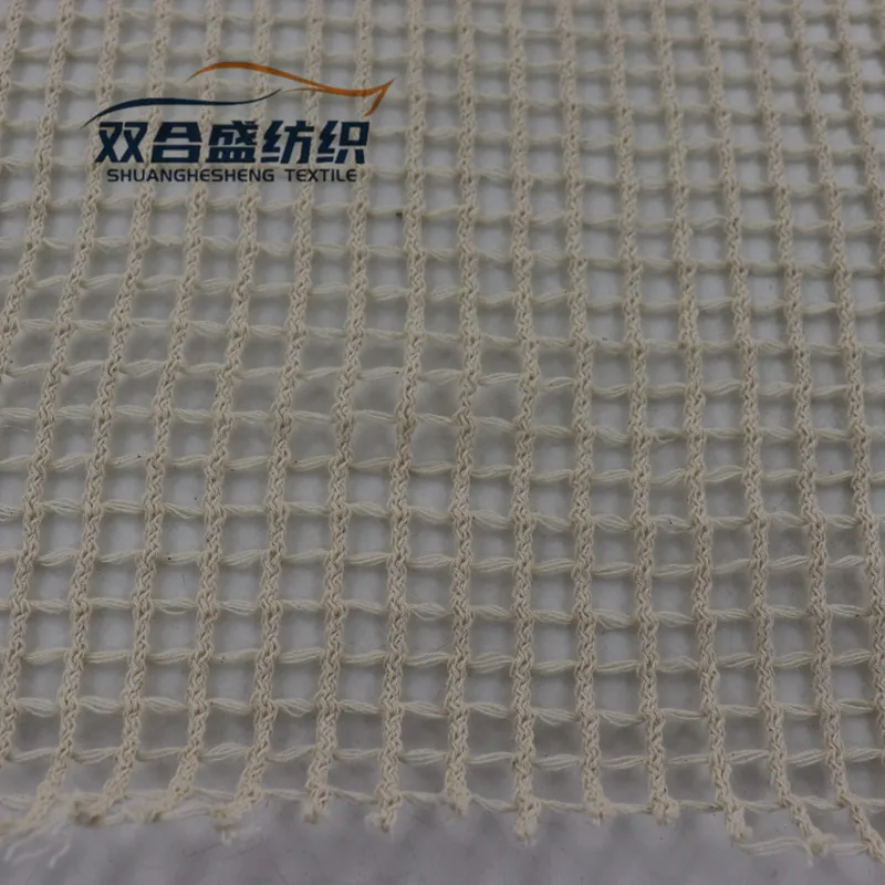 150gsm square Mesh Fabric Recycled Produce Organic Cotton Mesh Bags for ...