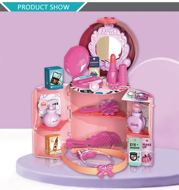 New Design Kids Pretend Beauty Toys Simulation Cosmetic Make Up Toys 3 ...