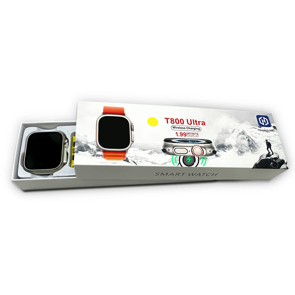 Waterproof T800ultra Smart Watch 2024 Black T800ultra Watch Bt Calling ...