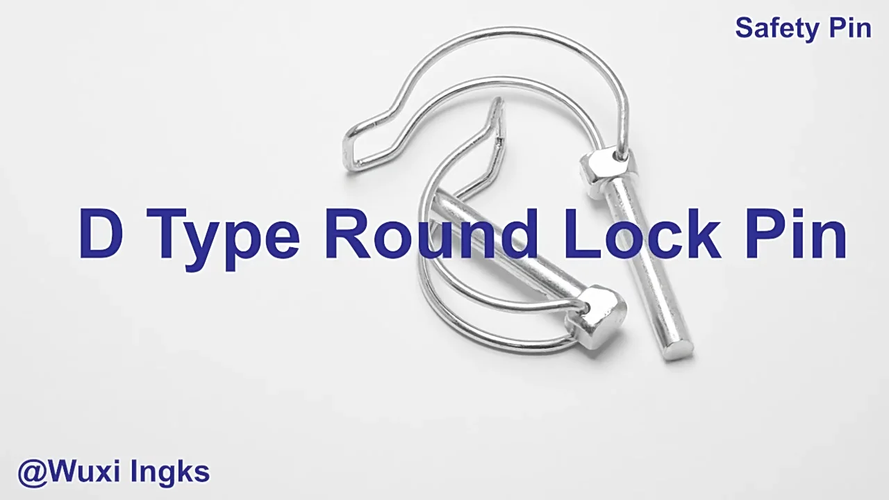 Stainless Steel A2 A4 Double Wire Lock Pin D Type Hitch Lynch Snapper ...