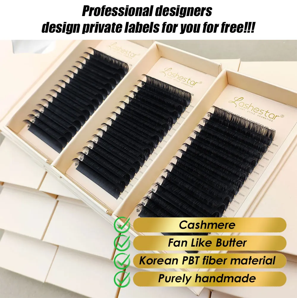 Wholesale Soft Volume Eyelash Extension Trays - Durable & Natural