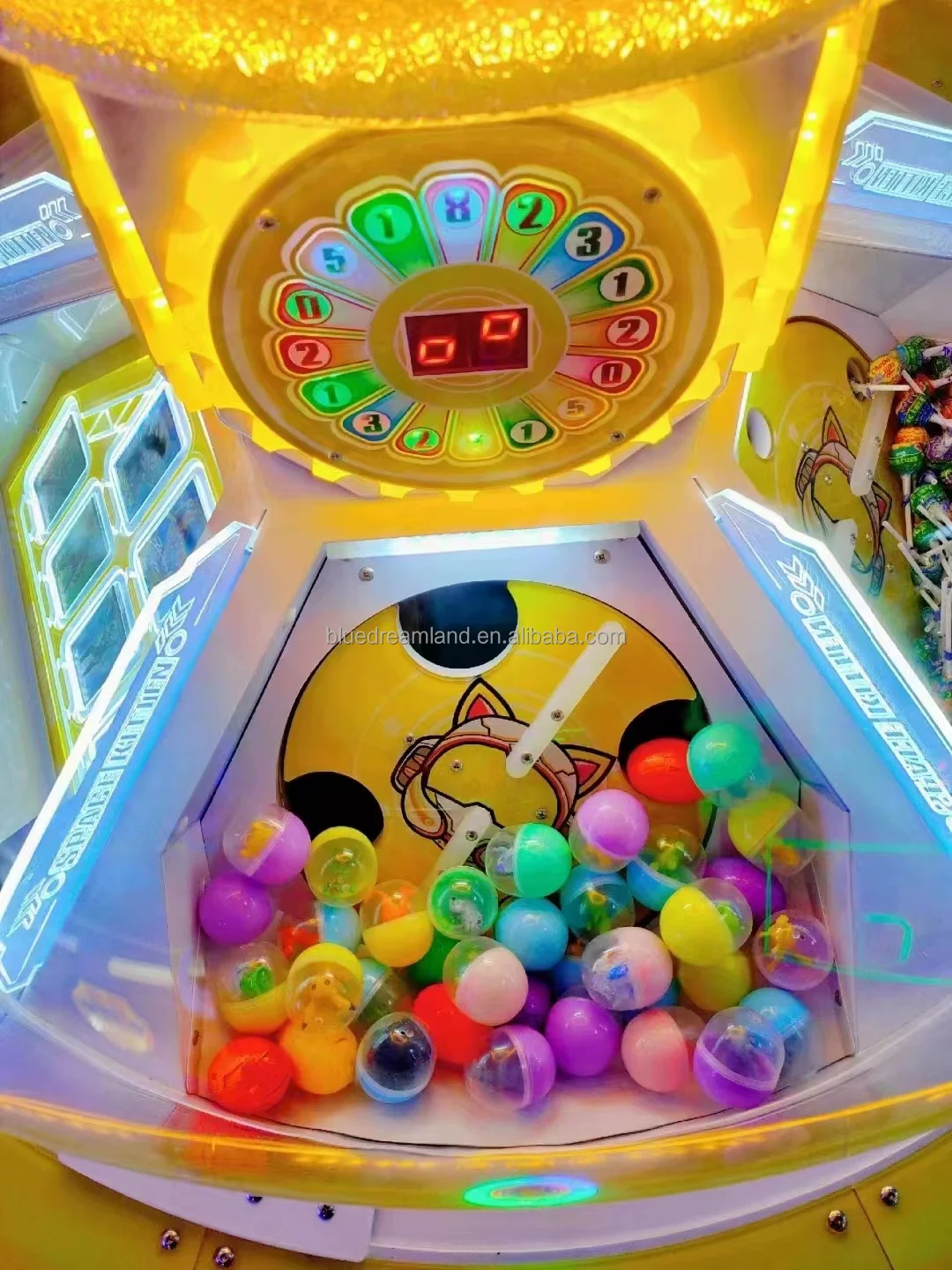 Street Games Amusement Park Coin Operated Game Machine Candy Space bar ...