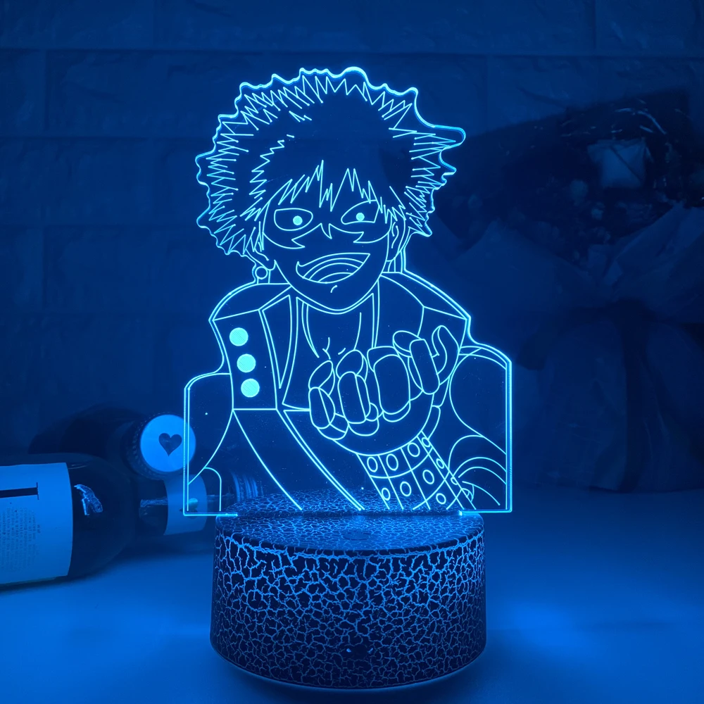 Japanese Anime Figure Katsuki Bakugo 3d Night Lamp My Hero Academia ...