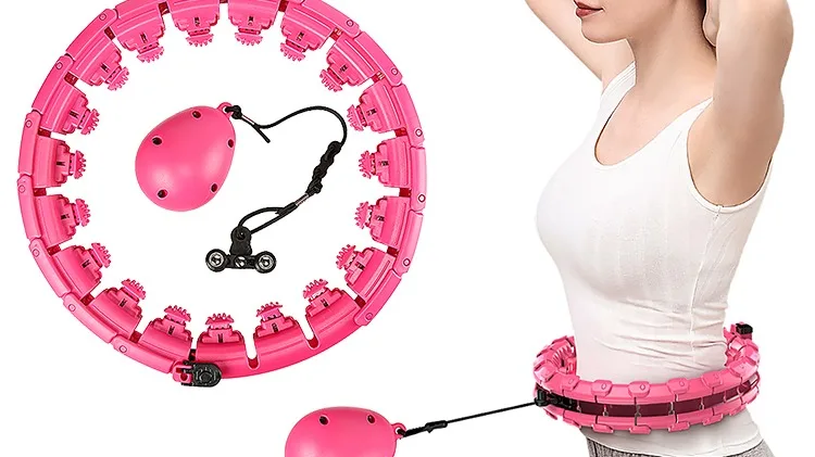 Topko Fitness Plastic Adjustable Detachable Smart Weighted Hula Ring ...