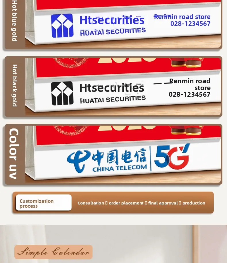 Customized 365 Days Calendarios 2026 Table Desk Calender Printing High ...