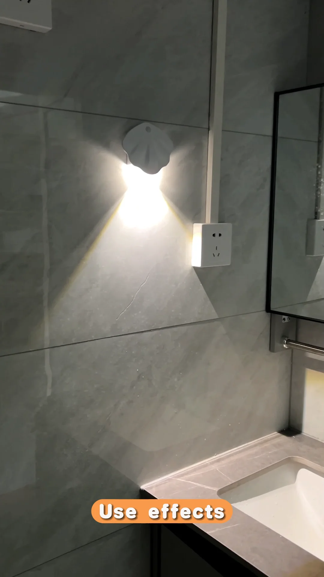 Day Night Induction Sensor Led Wall Night Light Wireless Seashell Shape ...