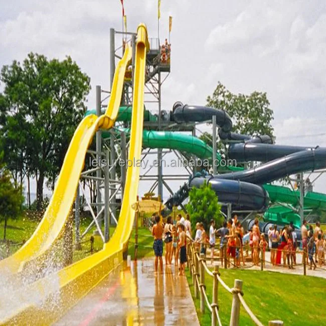 Fiberglass High Speed Water Park Slides for Kids & Adults