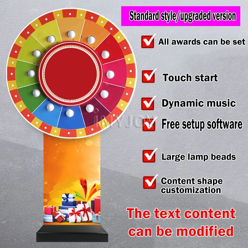 IMYJOY LED Light Electric Rotating Draw Game - Random Prize Selector