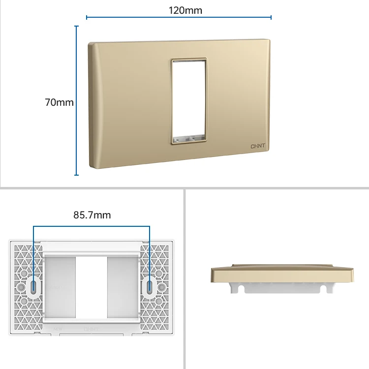 Chint Wall Light Switch Touching Led 1 Gang Eu Standard Wall Electrical ...