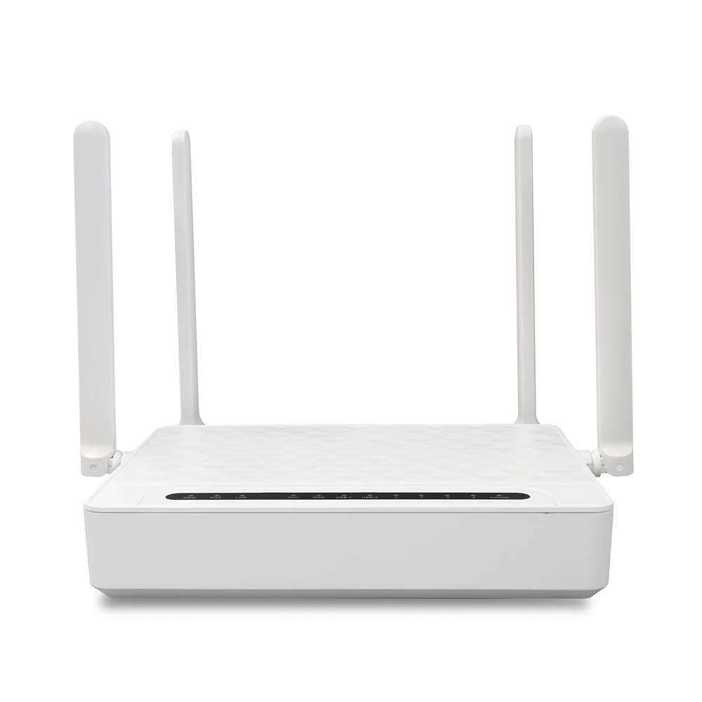 XPON ONU ONT Fiber Modem with 4 GE RJ45 Ports and Dualband Wifi6
