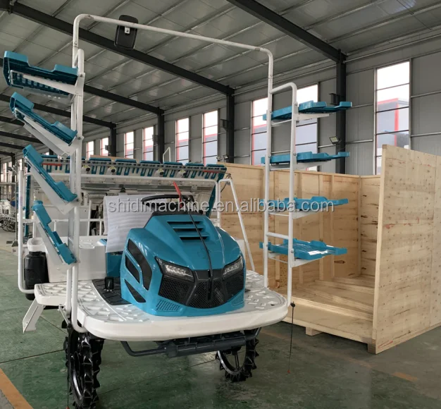 6 Row Japanese Brand Diesel Engine Paddy Planting Machine of Rice ...