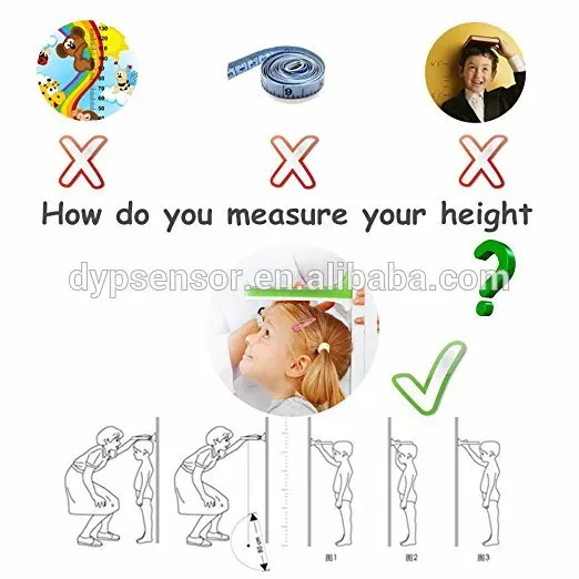 2m Distance Body Meter - Handheld Ultrasonic Stadiometer