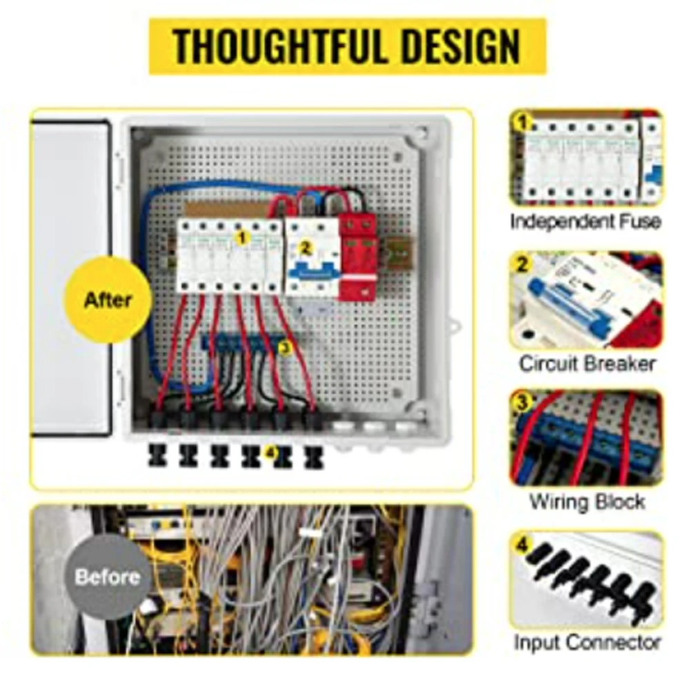 Pv Combiner Box Waterproof String Monitoring 32 Inputs Solar Cell ...
