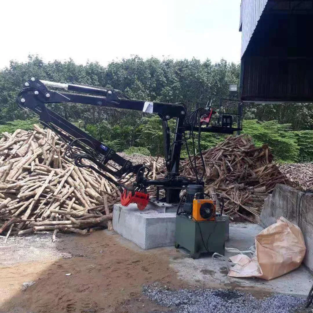 Hydraulic Timber Crane Log Crane Tractor Mount Log Loader Crane Wood ...