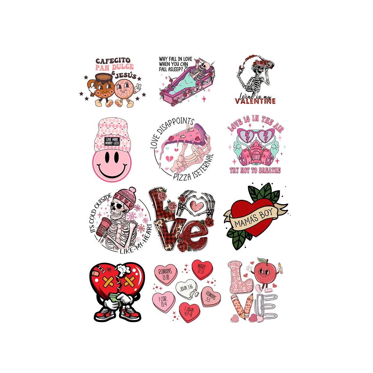 Dtf Heat Transfer Stickers Designs Screen Print Vinyl Transfers Label ...