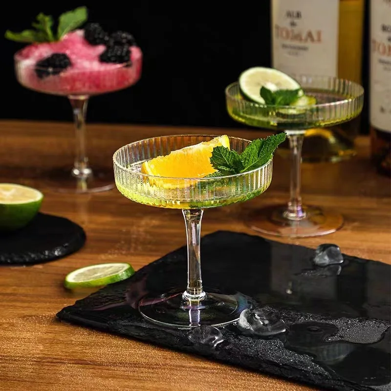 Seamless Coupe Color Cocktail Glasses Mixing Drinking Wine Dessert ...