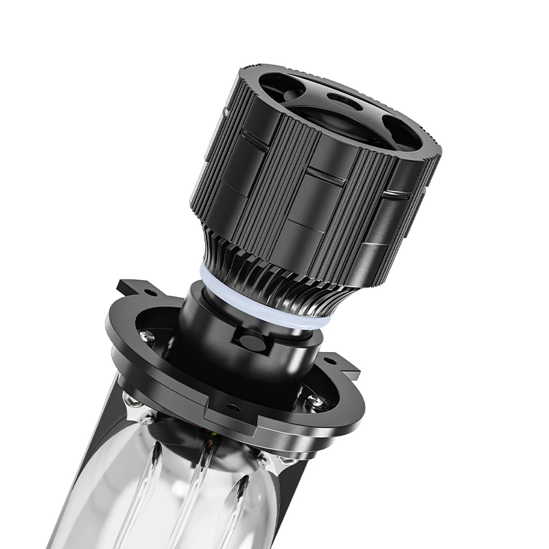 Super Bright 140W H4 Bi-Projector LED Car Lens Dual Laser Light Mini H4 ...