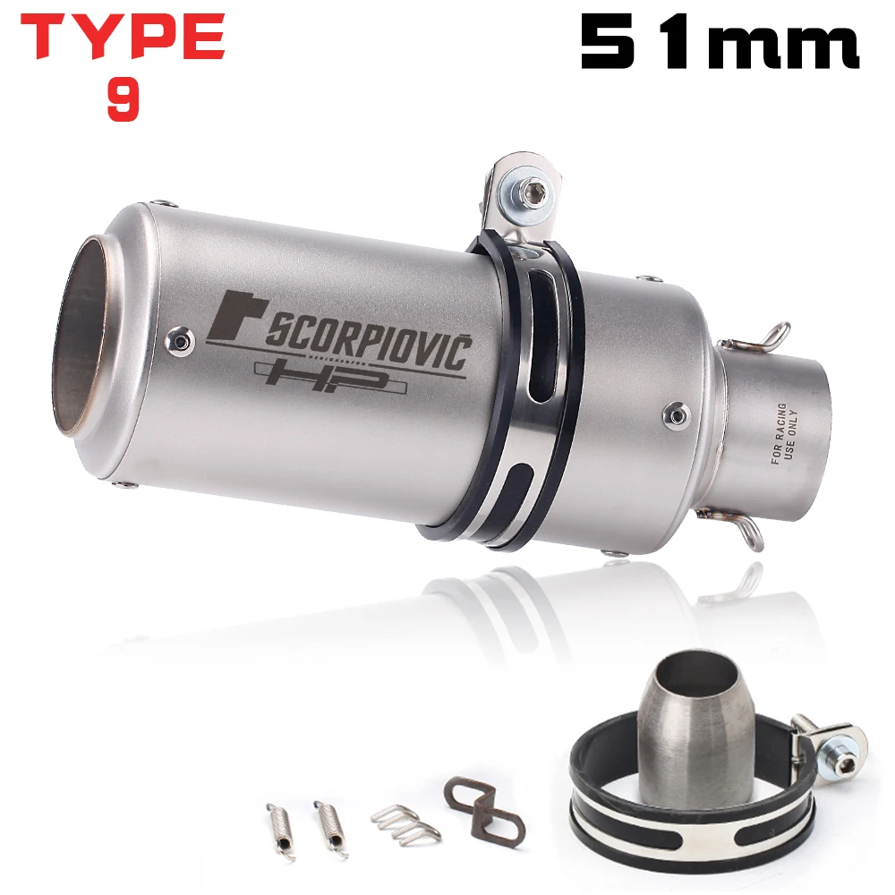 51mm Racing Motorcycle Exhaust Silencer Muffler Gp-project