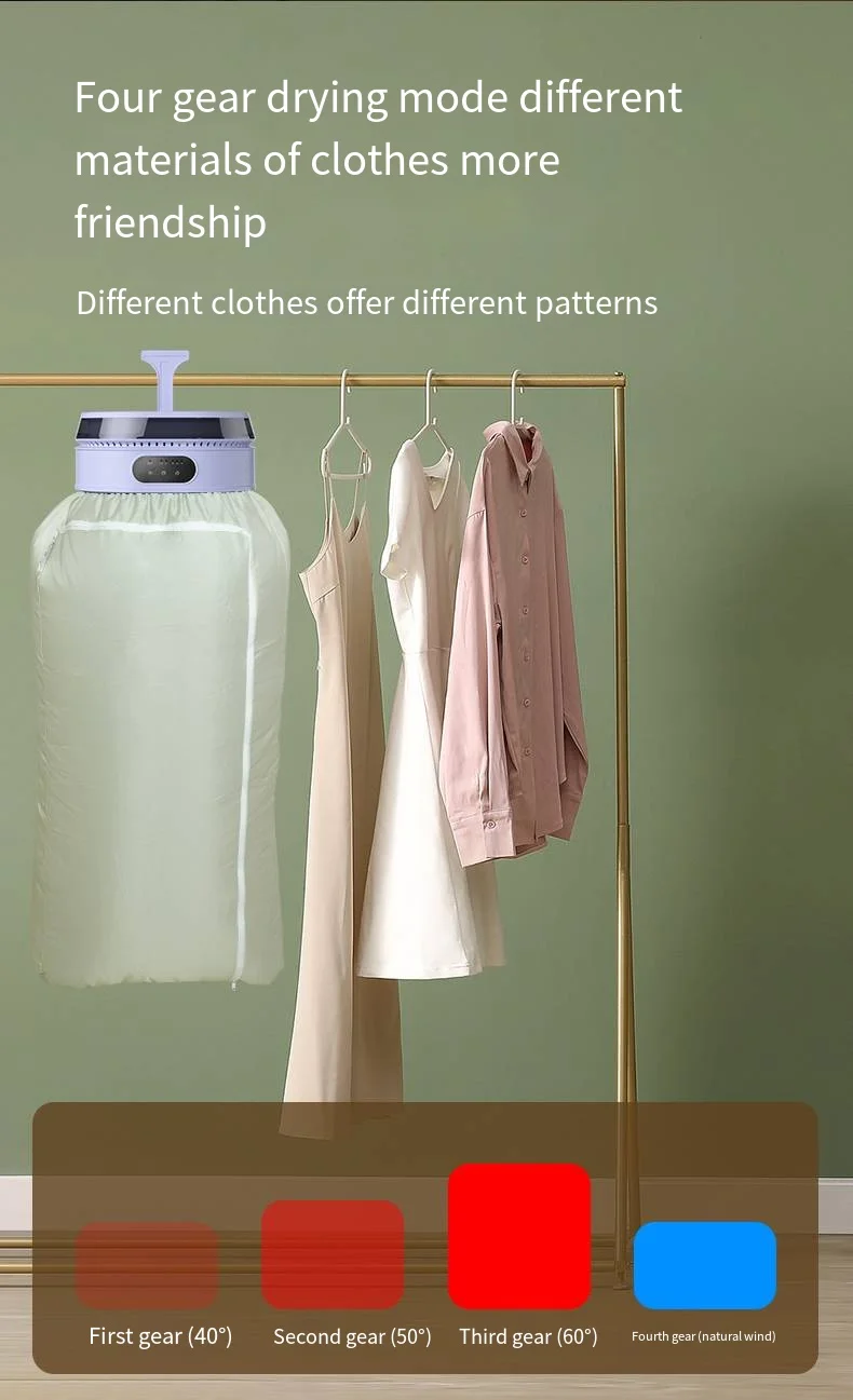 Fast Dry Mini Manual Clothes Dryer Machine for Home & Travel