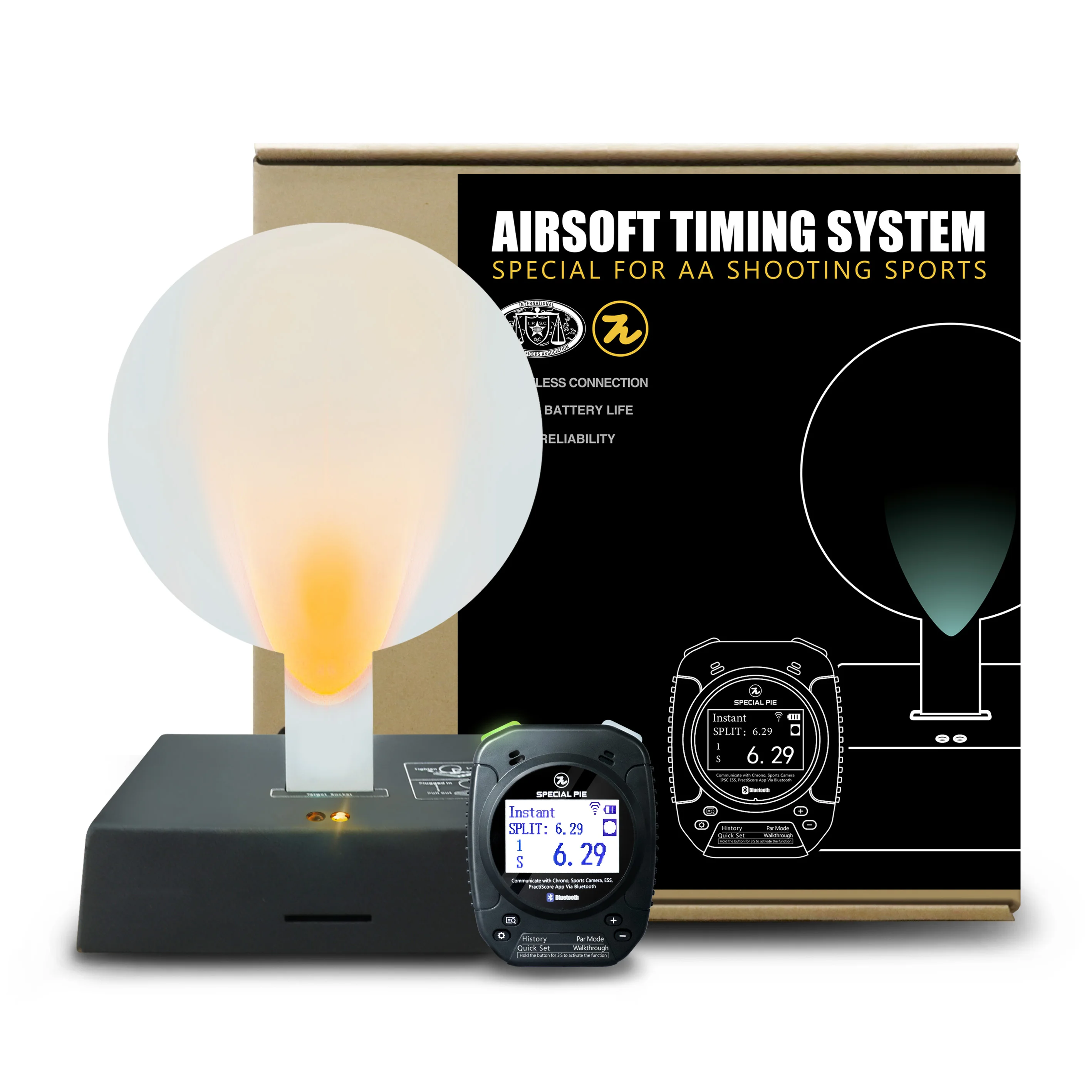 Professional Action Air IPSC Timing Kit with RF Signal and Vibration ...