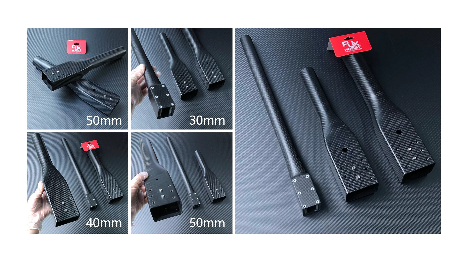 Rjxhobby High Strength 40mm Drone Arm Uav Carbon Fiber Tube - Buy Drone ...
