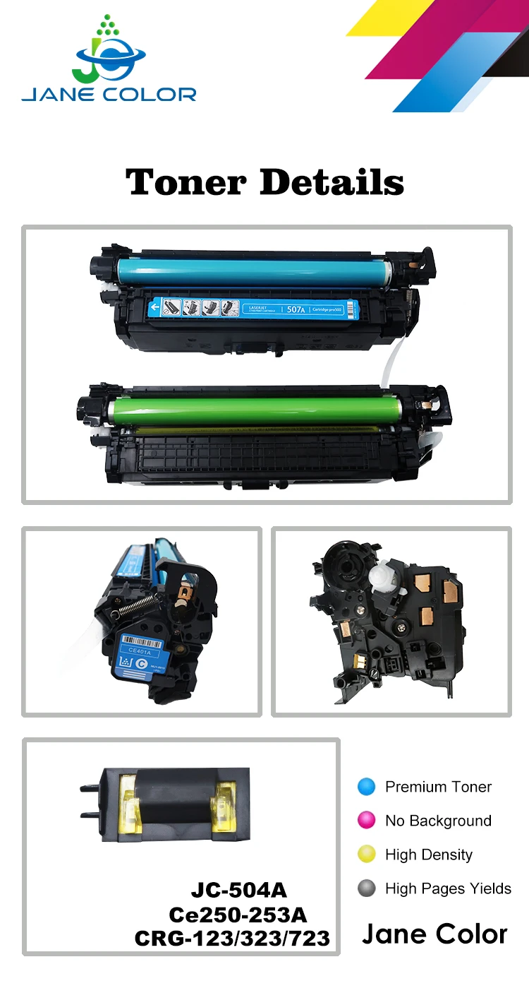 Jane Compatible Toner Cartridges for HP 504A Models CP3525 CM3530 ...