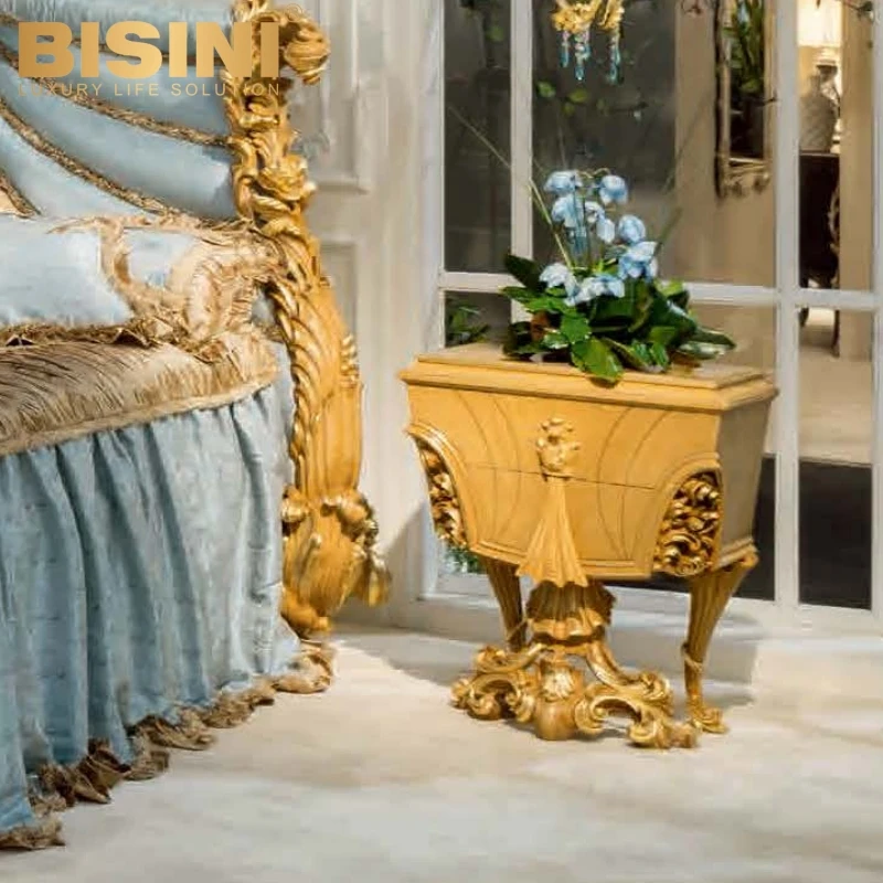 Classical Design French Style Royal Palace Bedroom Veneer Night Table ...