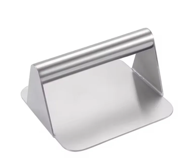Manual Barbecue Meat Press Stainless Steel Metal Hamburger Crusher Non ...