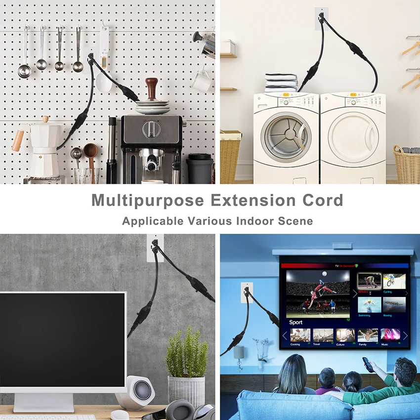 5-15P Right-Angle Plug Power Adapter Socket 1 Ft Nema 5-15P Vs 5-15R
