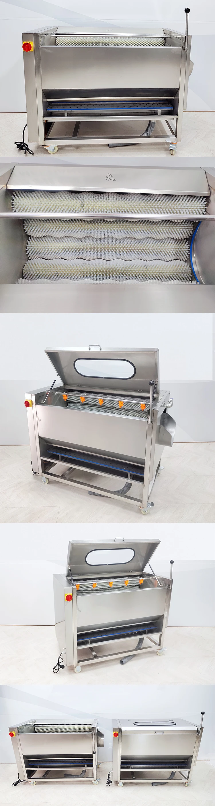 Electric Potato Washer and Peeler Machine - EJIN Brush Peeling Machine